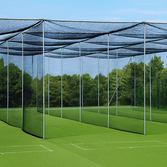 3 Bay Fixed Cricket Cage & Net - 18.32 x 10.98m | Nets4You | Bespoke ...