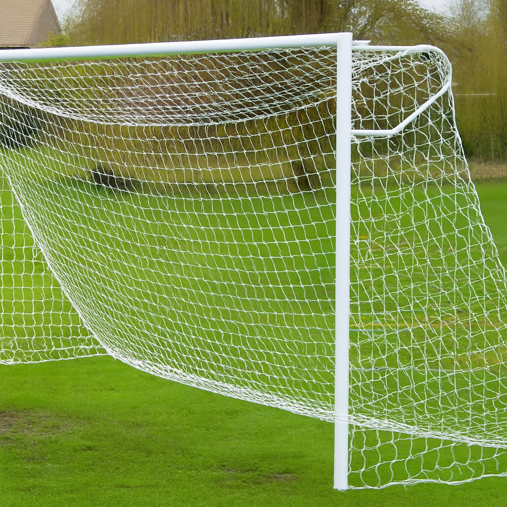 Pair of Full Size Continental Football Goal Nets 24ft 7in x 8ft 2in ...